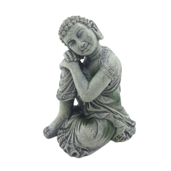 Statue bouddha assis ø 10 cm, hauteur 12 cm, décoration aquarium - Gamm ...