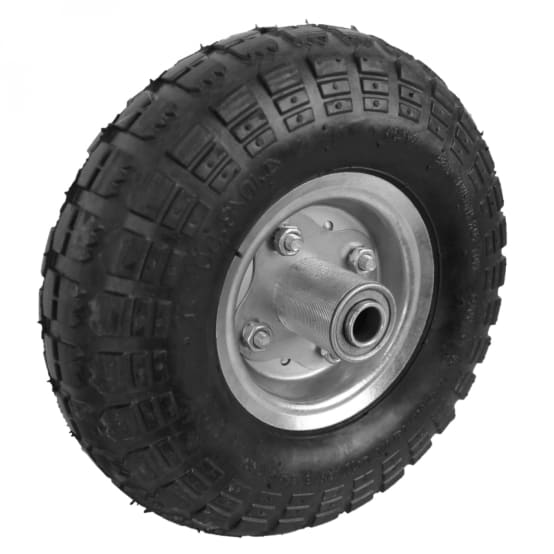 Roue gonflable pour chariot 26 x 8 cm - Axe 20 mm - Linxor - Gamm vert