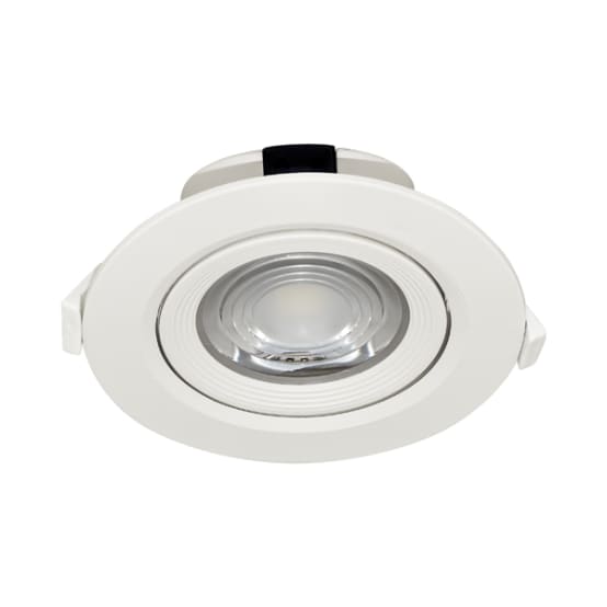 Spot COB LED encastrable rond blanc orientable 10W IP20 6500K - Gamm vert