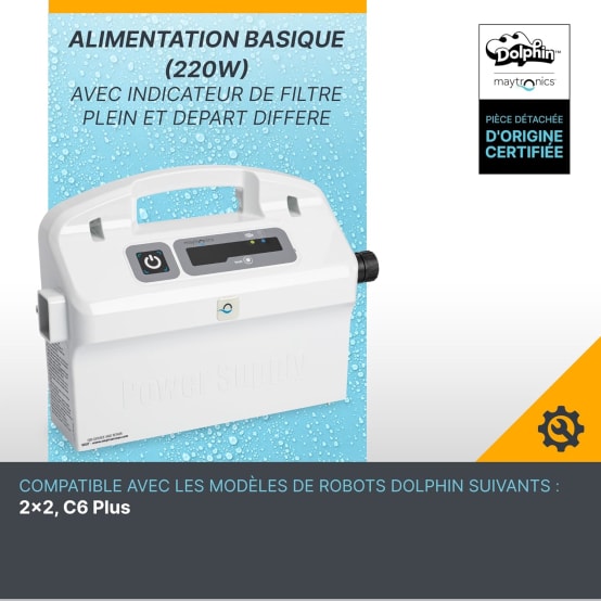 Alimentation pour robot de collectivité 2x2 et c6 plus 9995677-ASSY ...