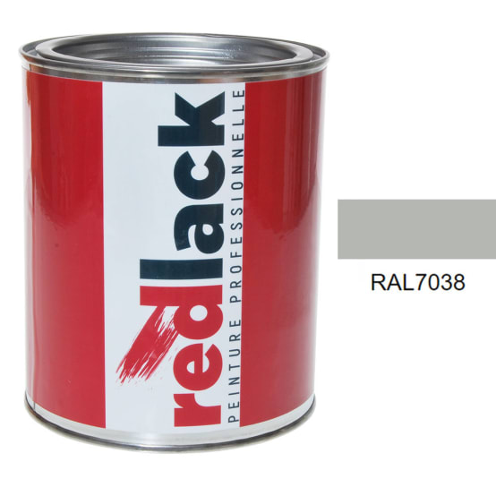 Peinture Gris agate RAL 7038 Satiné multisupport 1L Redlack - Gamm vert