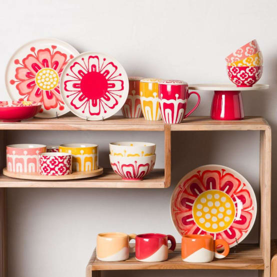 Assiette à dessert Debbie 21 cm (lot de 6) - Gamm vert