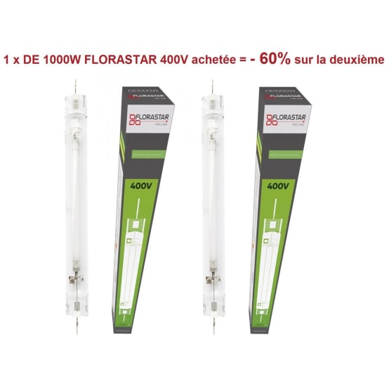 Pack lampes 1000W DE 400V Florastar - 60% sur la 2ème - Gamm vert