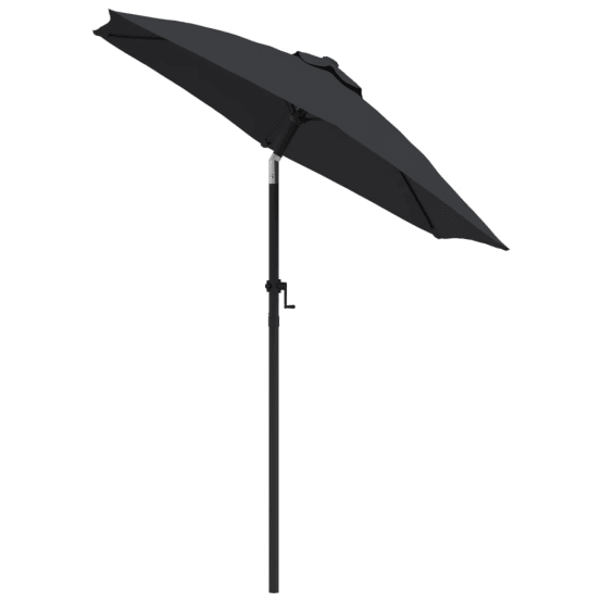 Parasol noir 200 x 211 cm aluminium - Gamm vert