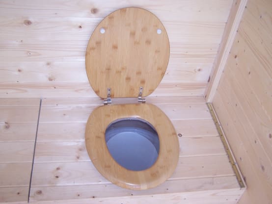 Abri WC bois massif avec plancher / Panneau 16 mm / EDEN TOILETTES ...