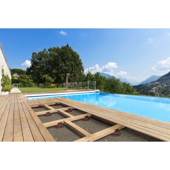 Plot terrasse bois ou composite 40 à 60 mm - YEED - Palette de 1152 ...