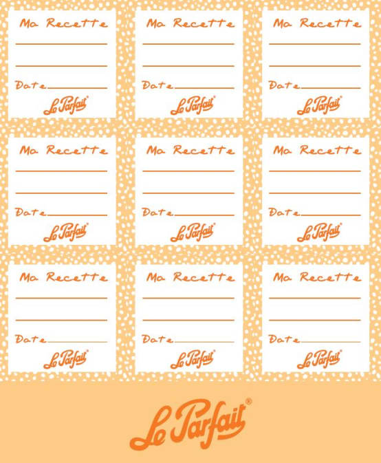 Planche 27 étiquettes adhésives - le parfait - Gamm vert