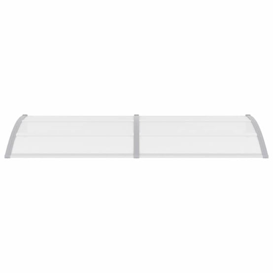 Auvent de Porte Design Polycarbonate Protection Intempéries Gris ...