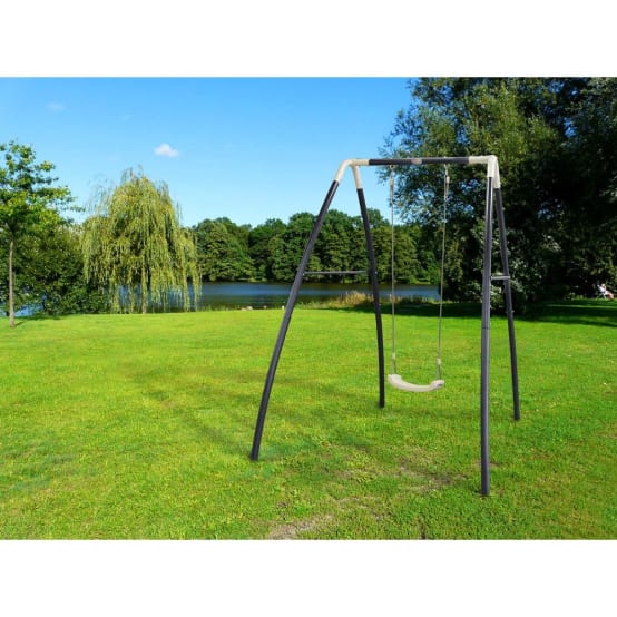 Portique balançoire simple en métal Swing - Gamm vert