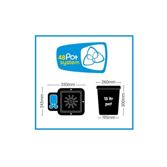 Système AUTOPOT 48 pots de 15 litres + Flexitank 400 litres - Gamm vert