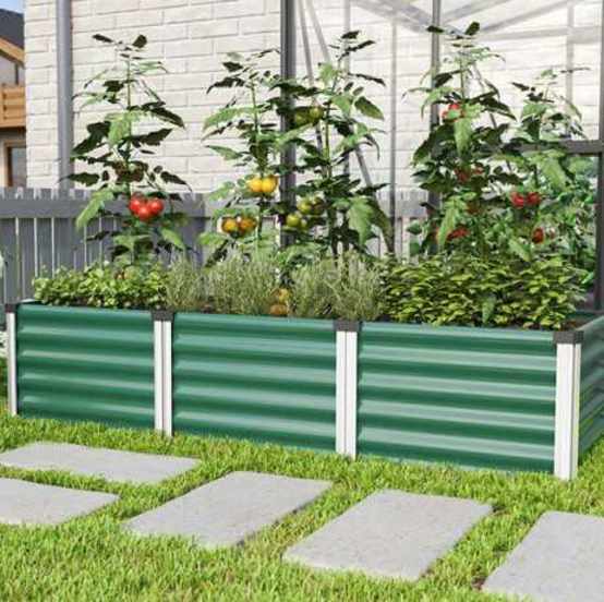 Carré potager Linus IN-OUT S – bac Zincalume®, Couleur Vert/Noir - Gamm ...