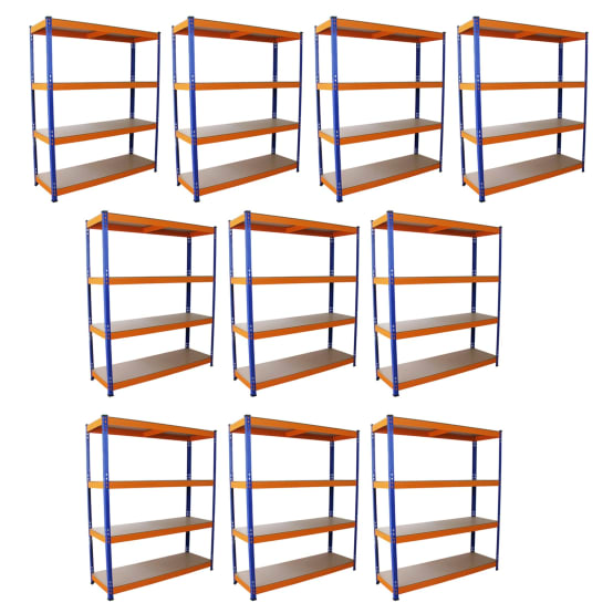 Monster Racking Lot de 10 Rayonnages sans Boulons en Acier S-Rax - Gamm ...