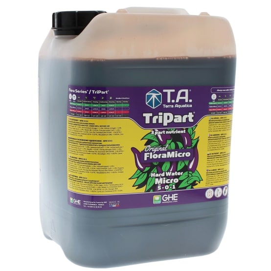 TRIPART Micro eau dure 10 litres - Terra Aquatica - Gamm vert