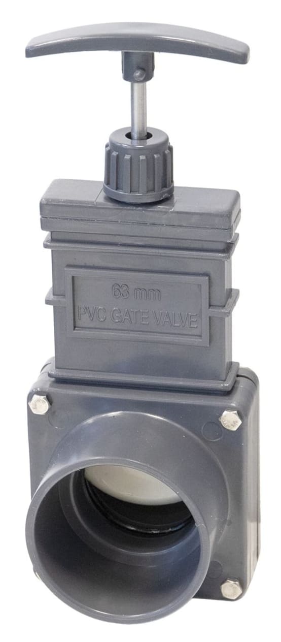 Vanne Guillotine PVC 63 mm pour bassins de jardin et irrigation - Gamm vert