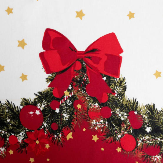 Nappe de Noël "Guirlande" 140x360cm Multicolore - Gamm vert