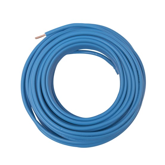Câble électrique HO7V-U 2,5mm2 bleu 10m - Gamm vert