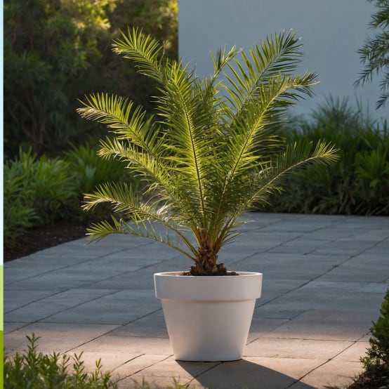Palmier Dattier nain - Set de 2 - Phoenix canariensis - Hauteur 80 ...