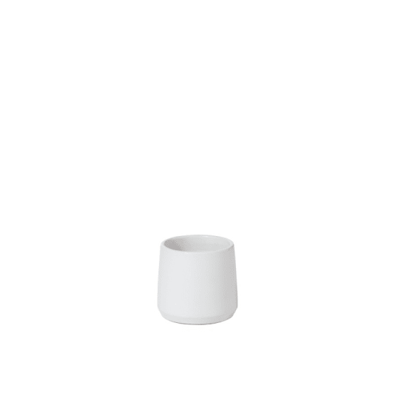 cache-pot rond en céramique blanc 12x12x12 cm - J-Line - Gamm vert