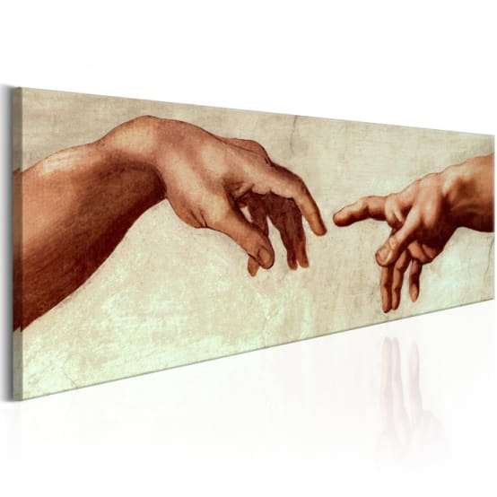 Tableau Imprimé "God's Finger" 50 x 150 cm - Gamm vert