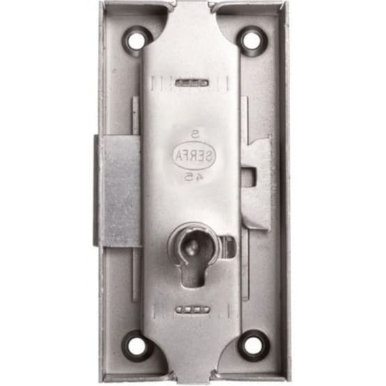 Serrure espagnolette 80x40mm axe 20mm longueur du canon 12mm droite finition fer - DEVISMES ...