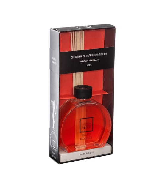 Diffuseur de parfum Fruits Rouges 100 ml avec 6 Bâtonnets - Gamm vert