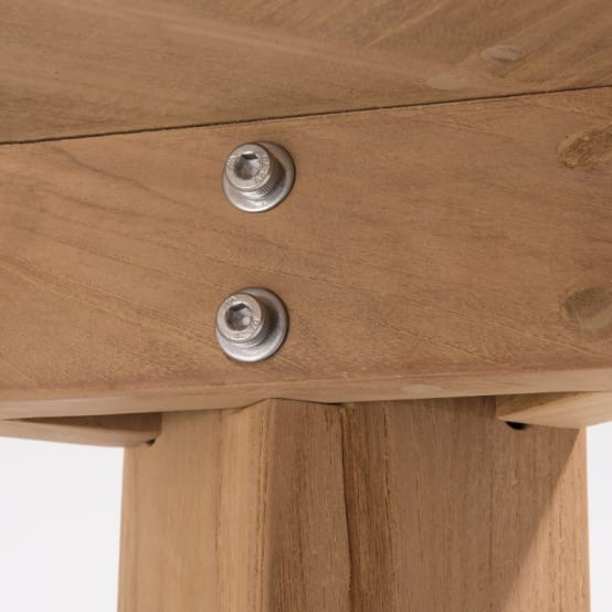 KIM - Table de jardin 6/8 personnes - DENVER 220 x 100 cm en bois Teck ...