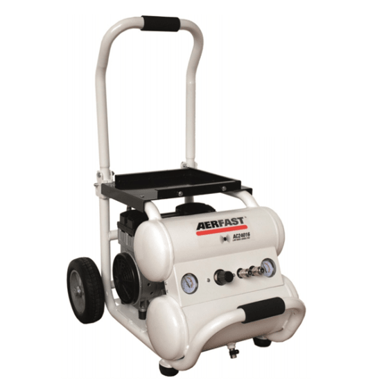 Compresseur d'air 'discret' sans huile AC24016 AERFAST - 1500W 16L ...