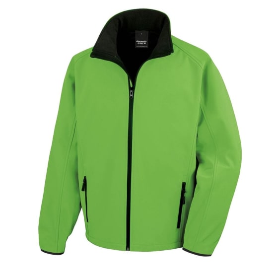 Veste Softshell Homme Result Core Printable Vert L - Gamm vert