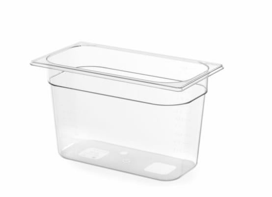 Bac Gastronorme Profi Line GN 1/3 7,8L Polycarbonate Transparent 325x176x(H)200 mm - Hendi ...