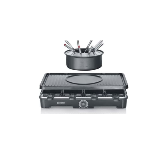 Appareil a Raclette Combiné -Fondue - SEVERIN - RG2347 - 8 pers ...