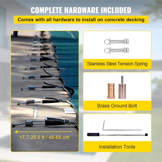 Bâche piscine creusée 6x12.8m, rectangulaire. Hiver, triple couture PP ...