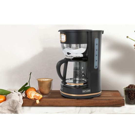 Cafetière Muse MS-220 BC - Porte-filtre - 1000W - réservoir 1.4 L (10 tasses) - Cadrant rétro de ...