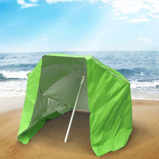 Parasol de plage pliable et léger 200 cm tenda Mare - Gamm vert