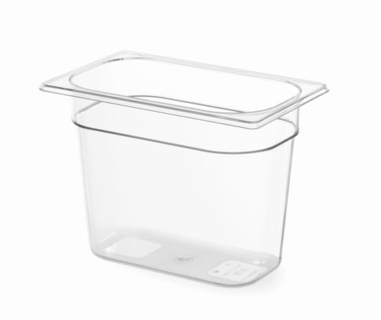 Bac Gastronorme Profi Line GN 1/4 2,8L Polycarbonate Transparent 265x162x(H)100 mm - Hendi ...