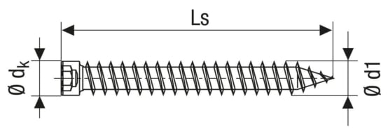 Vis ancrage châssis bois WIROX 7,5X100 boîte de 100 - SPAX ...