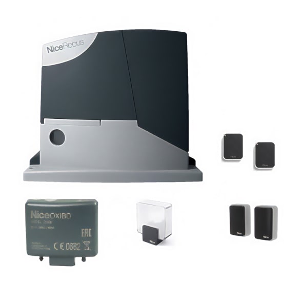 Automatisme pour portail coulissant 400 Kg - NICE - RB400BDKCE - Gamm vert