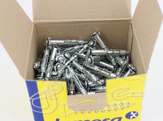 Boîte de 100 chevilles métalliques Placo à expansion avec vis de 4x45 ...