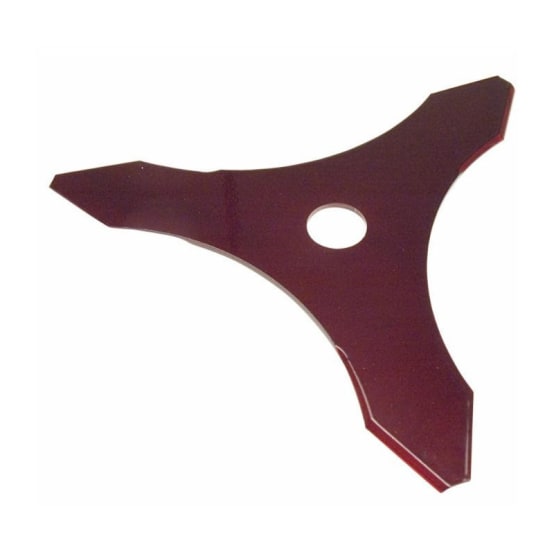 Lame droite professionnelle pour débroussailleuse 3 dents L:255 ép.:3 - Gamm vert