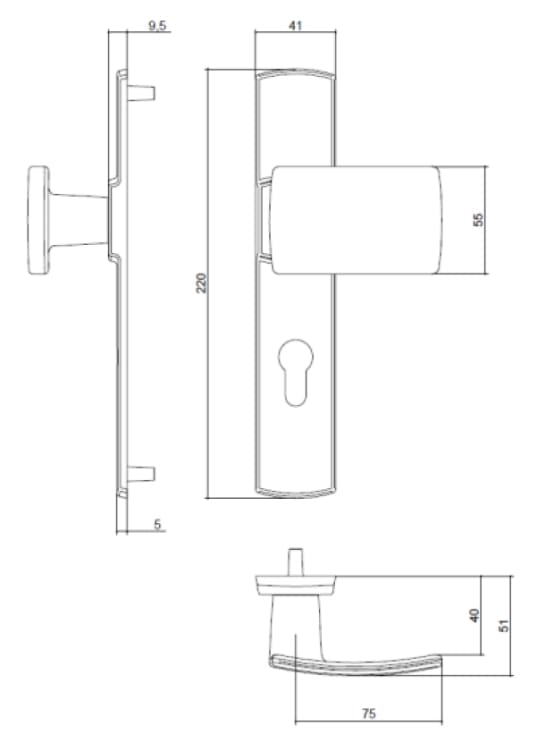 Ensemble palière 525 Scult SGN2 BEZAULT entraxe 195 mm platine - 204386 ...