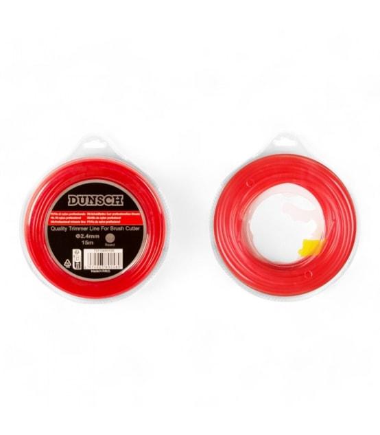 Fil robuste pour coupe-bordure de forme ronde 2,4mm 15m - DUNSCH 7311240015R - Gamm vert