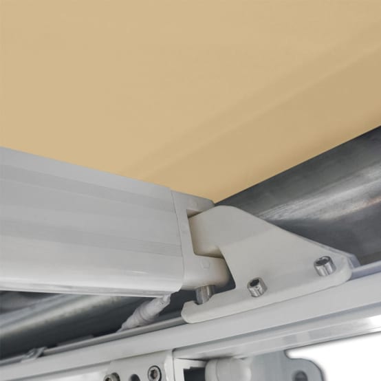 Store banne LED électrique é cassette compléte HOME DELUXE ELOS - 350 x 250 cm couleur sable ...