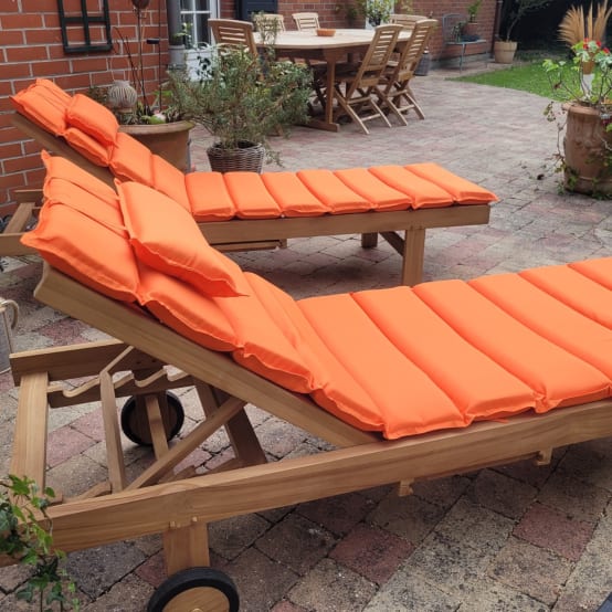 Matelas Orange pour bain de soleil - TECK'Attitude - Gamm vert
