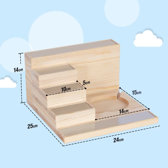 Todeco Étagère magnétique, pour Tonie Box et Tonies, Jusqu'à 15-20 ...