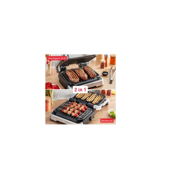 Grill viande 2100w acier inoxydable GC772D10 Tefal - Gamm vert