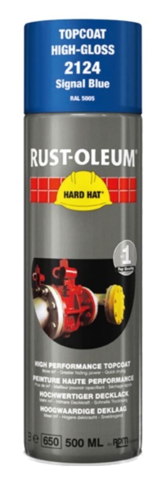 Couche de finition Hard Hat Ral-couleurs gris argent RAL 7001 500ml ...