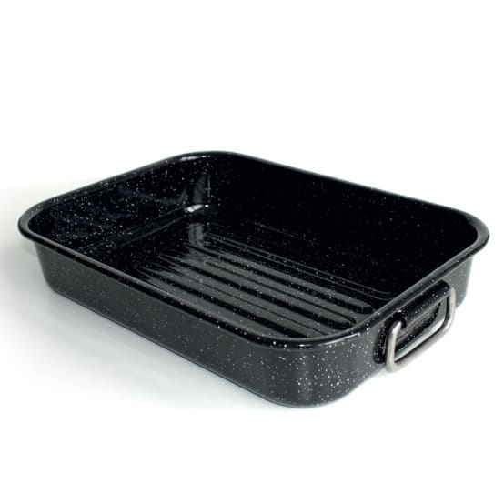 Plat à four Kitchen Roc 36x25 cm en acier émaillé - Gamm vert