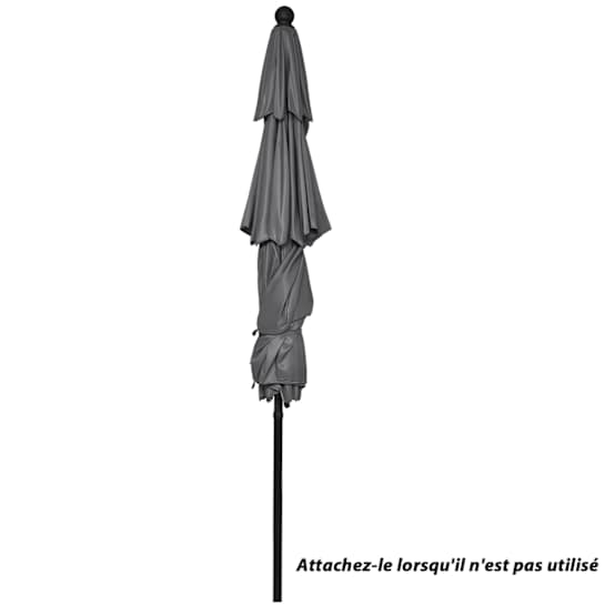 Parasol Auto-inclinable 3M à 3 Niveaux avec Double Ventilation ...