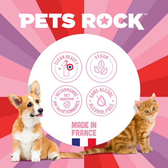 Brume parfumée pour chien et chat 300ML Pets Rock - VANILLA POP - Gamm vert