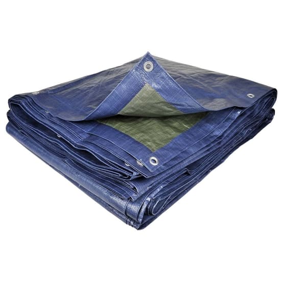 Bâche professionnelle 120g/m2 10 x 15 Bleu - Gamm vert