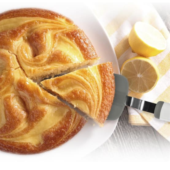 Pelle à Tarte "Lily" 62cm Blanc & Gris - Gamm vert